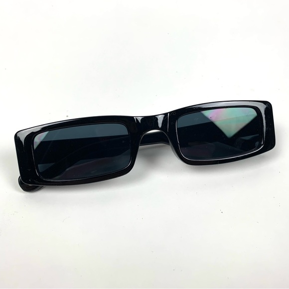 Accessories | Womensmens New Black Squared Baddie Summer Sunglasses Os ...